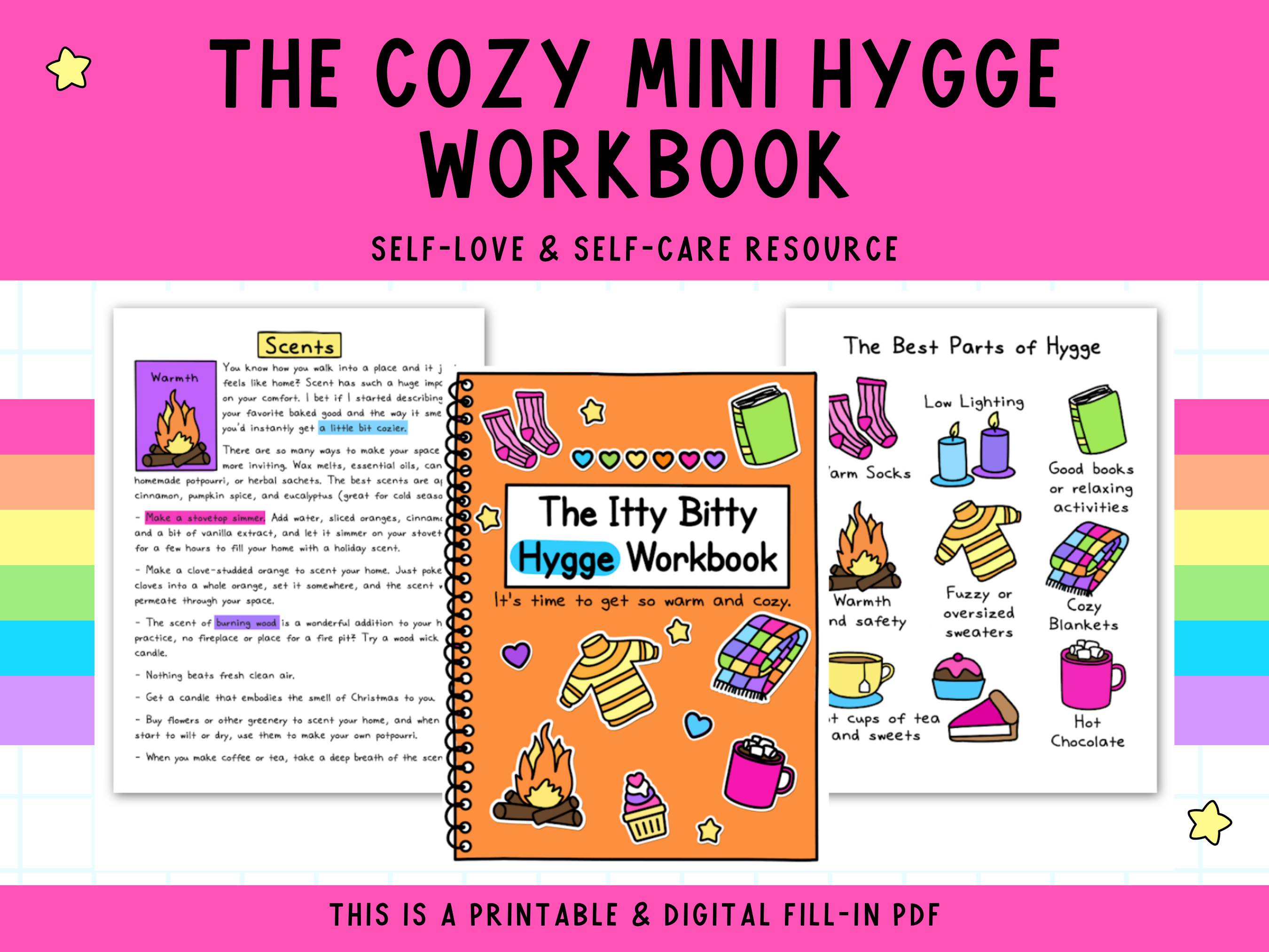 Itty Bitty Hygge Workbook – SelfLoveRainbow