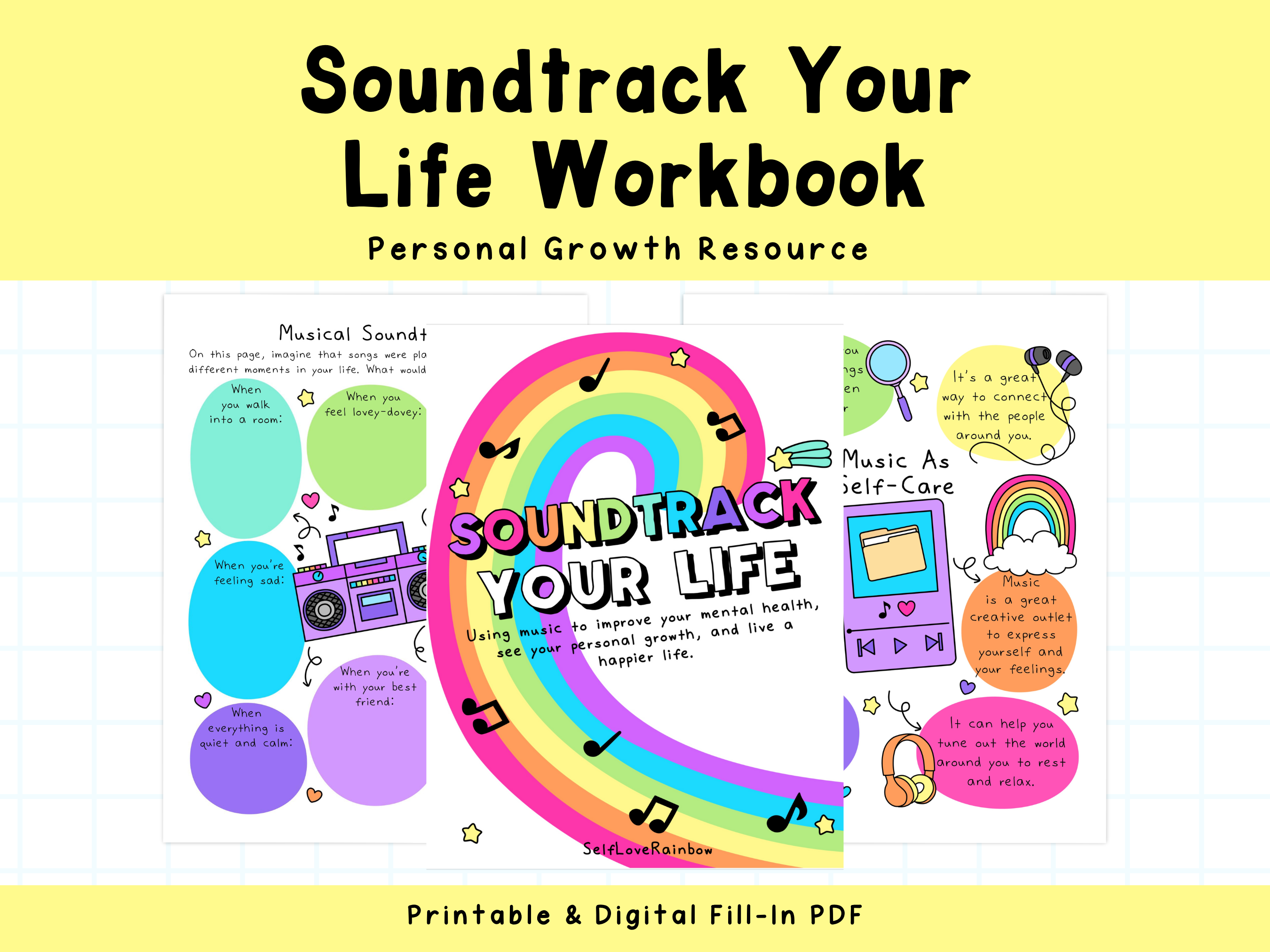 Soundtrack Your Life Workbook – SelfLoveRainbow