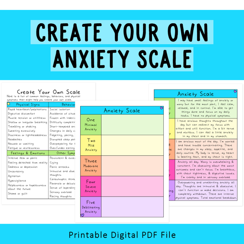 Create Your Own Anxiety Scale – SelfLoveRainbow