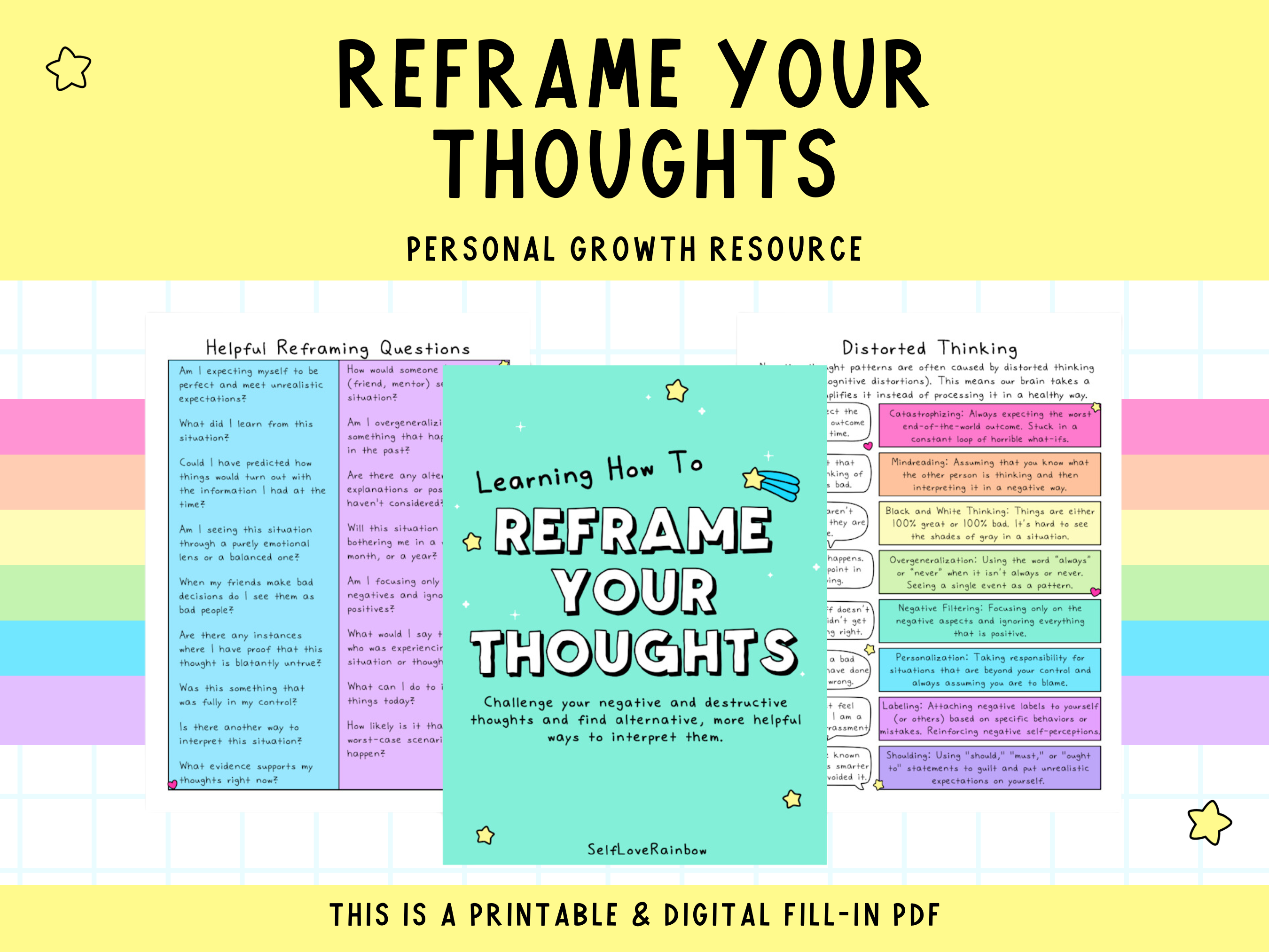How To Reframe Your Thoughts – SelfLoveRainbow