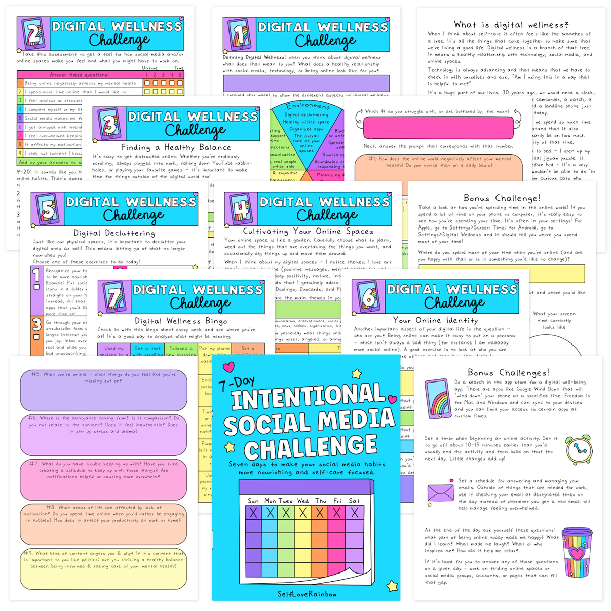 7-Day Digital Wellness Challenge – SelfLoveRainbow