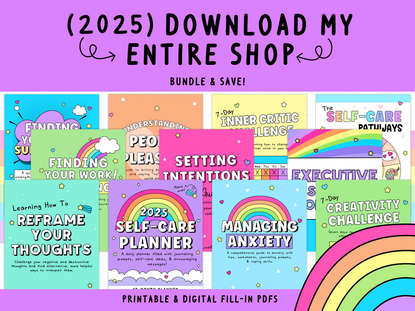 2025 Ultimate Self-Love Rainbow Bundle (ENTIRE shop!) – SelfLoveRainbow
