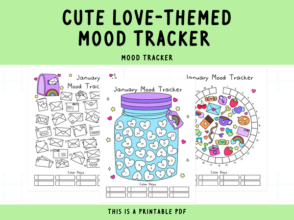 Love-Themed Mood Tracker – SelfLoveRainbow