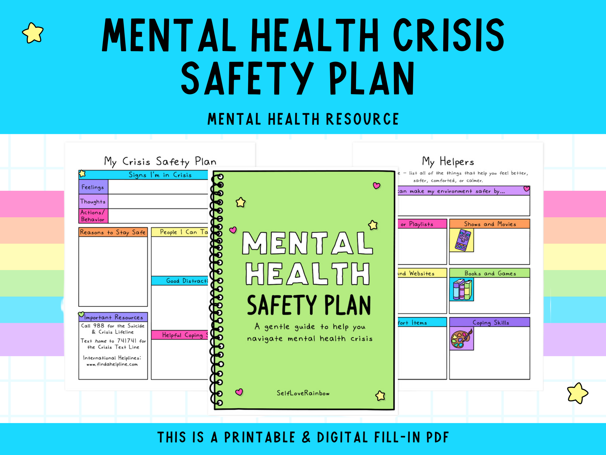 Mental Health Crisis Safety Plan – SelfLoveRainbow