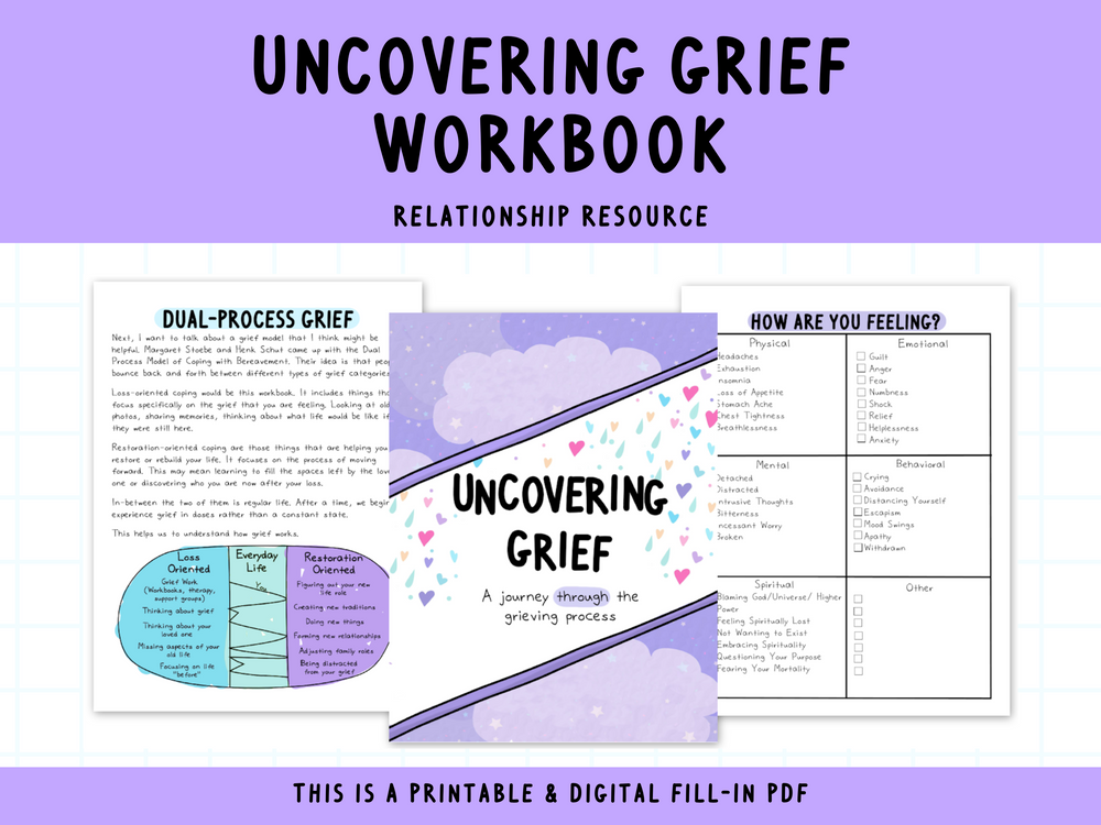 Uncovering Grief Workbook – SelfLoveRainbow