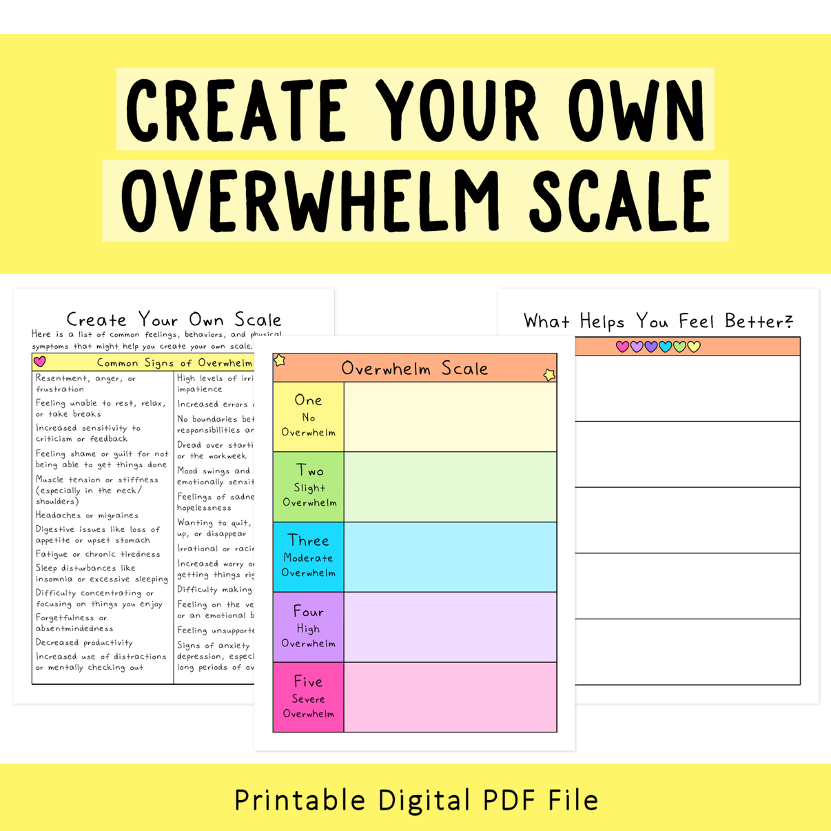 Create Your Own Overwhelm Scale – SelfLoveRainbow