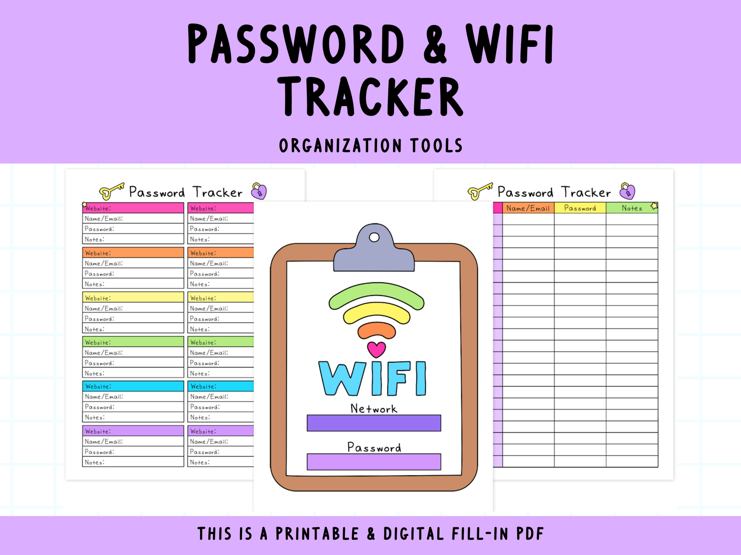 Password Tracker – SelfLoveRainbow