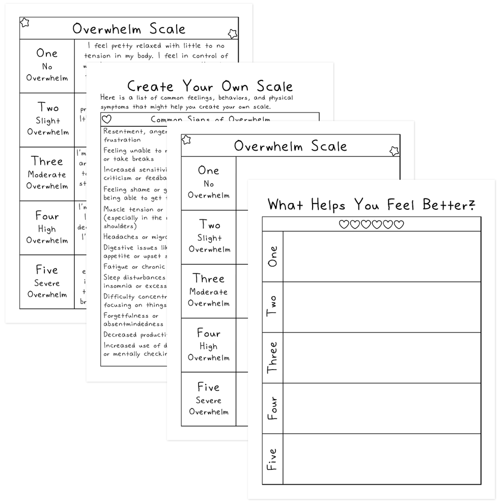 Create Your Own Overwhelm Scale – SelfLoveRainbow