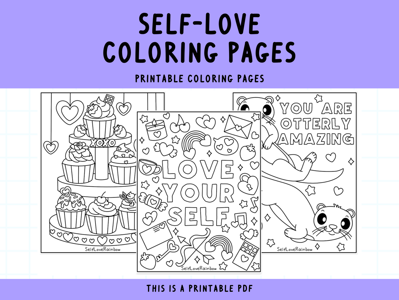 Self-Love Coloring Pages – SelfLoveRainbow