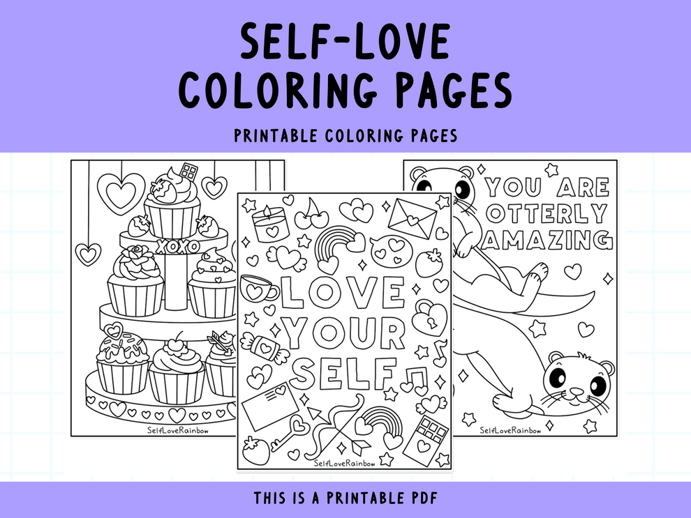Self-Love Coloring Pages – SelfLoveRainbow