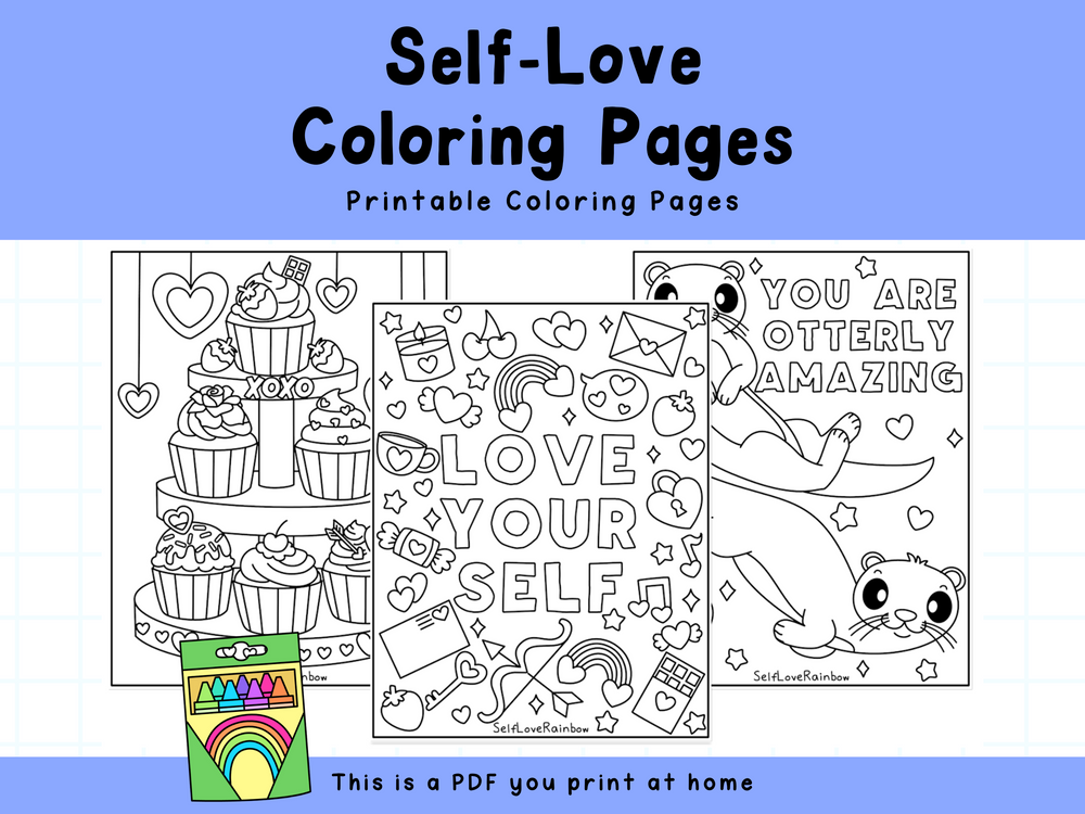 Self-Love Coloring Pages – SelfLoveRainbow