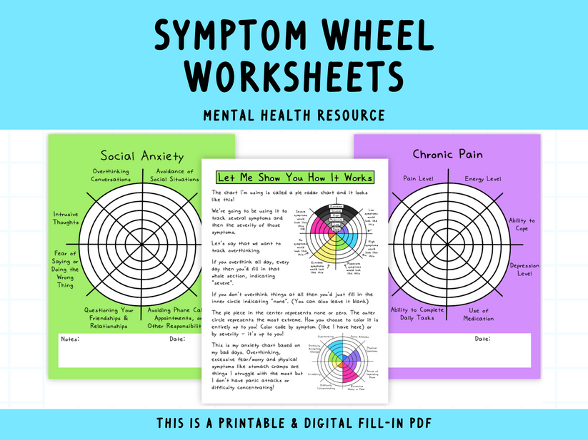 Symptom Wheels – SelfLoveRainbow