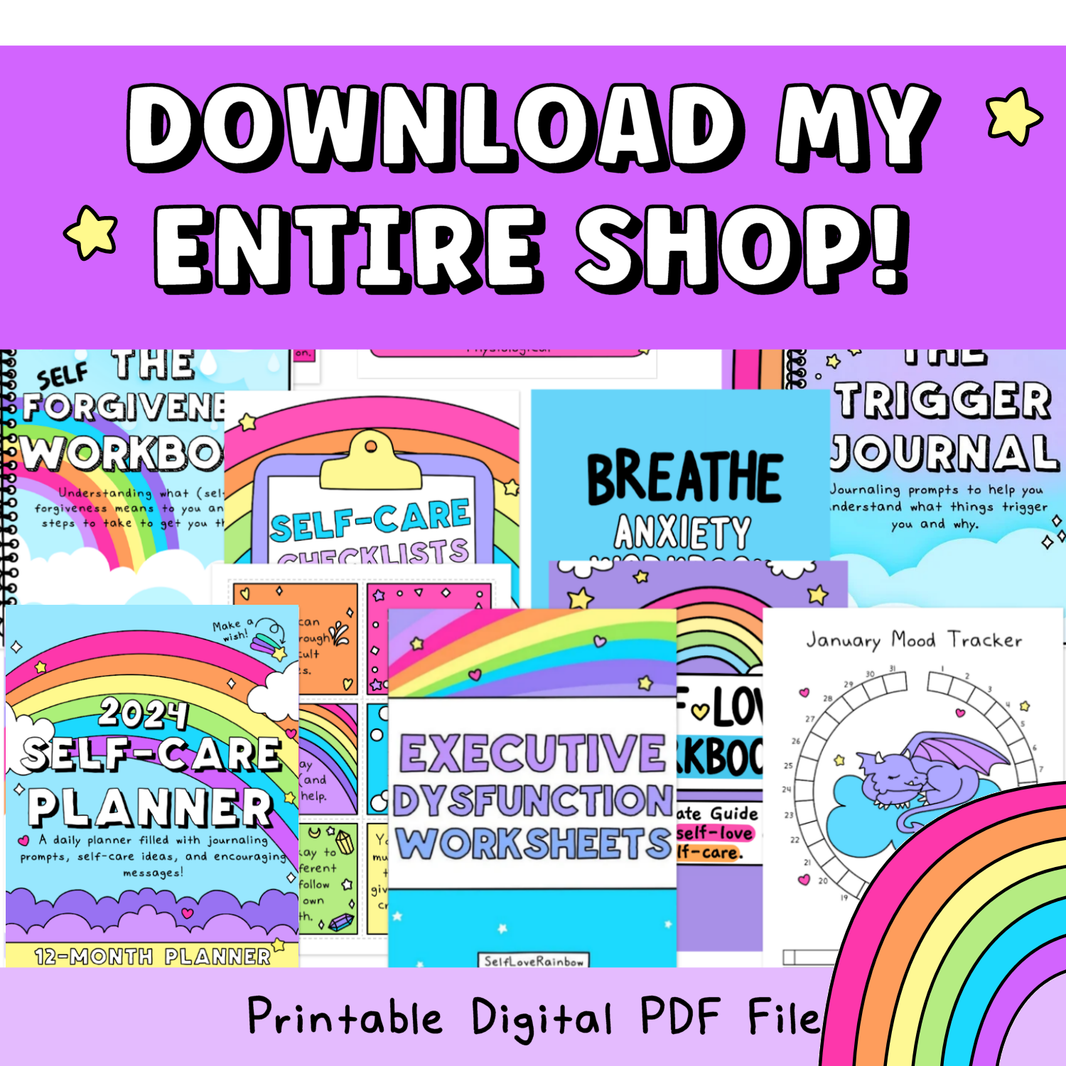 Self-Love Rainbow Worksheets and Workbooks – SelfLoveRainbow