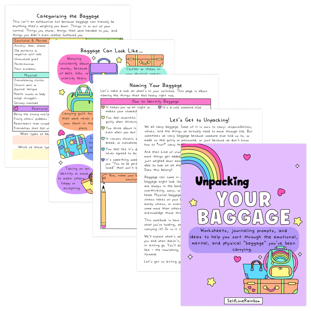 Self-Love Rainbow Worksheets and Workbooks – SelfLoveRainbow