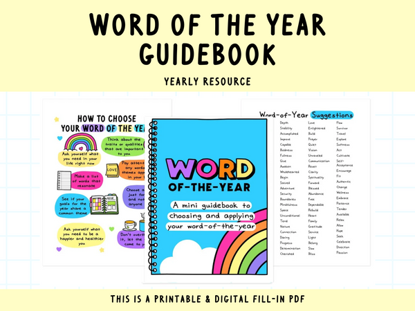 Word-of-the-Year Mini Guidebook – SelfLoveRainbow