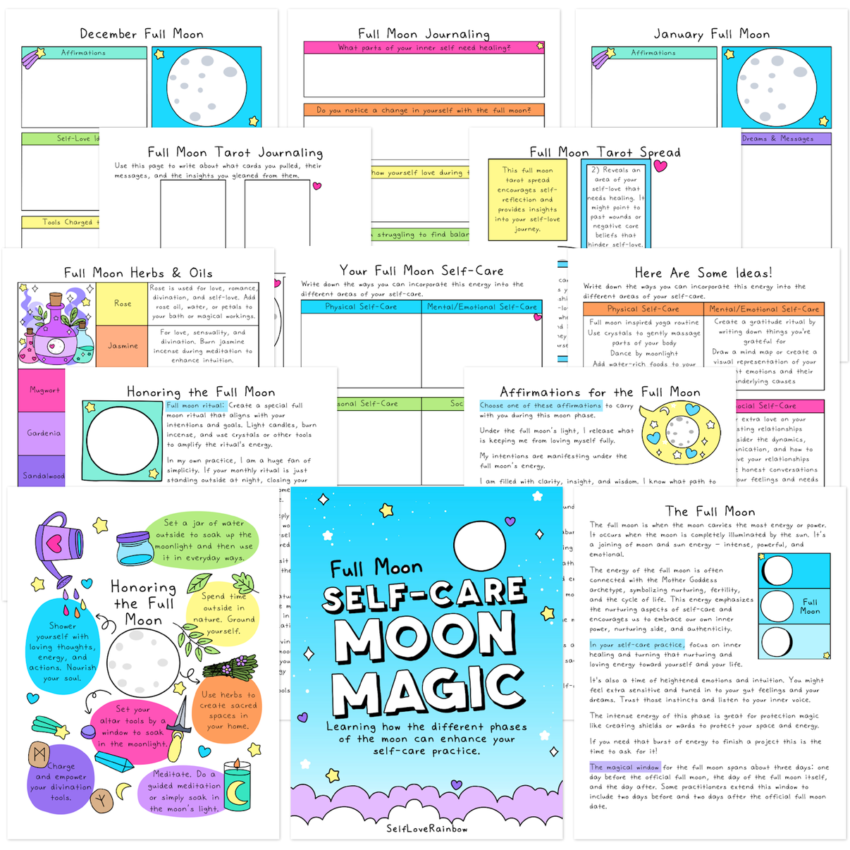 Full Moon Self-Care Guide – SelfLoveRainbow