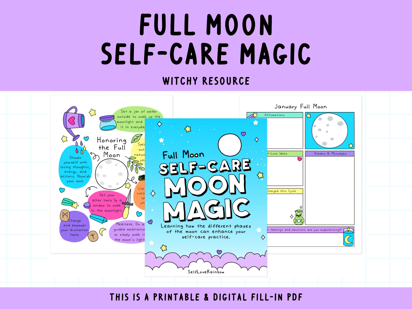 Full Moon Self-Care Guide – SelfLoveRainbow