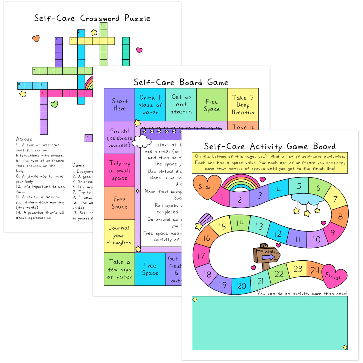 Self-Care Game Pack – SelfLoveRainbow