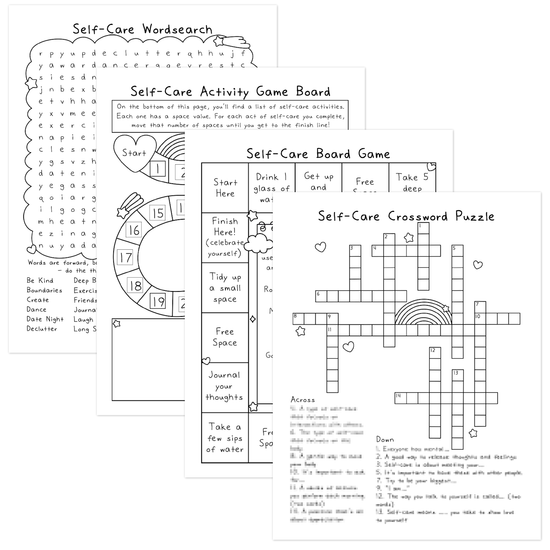 Self-Care Game Pack – SelfLoveRainbow