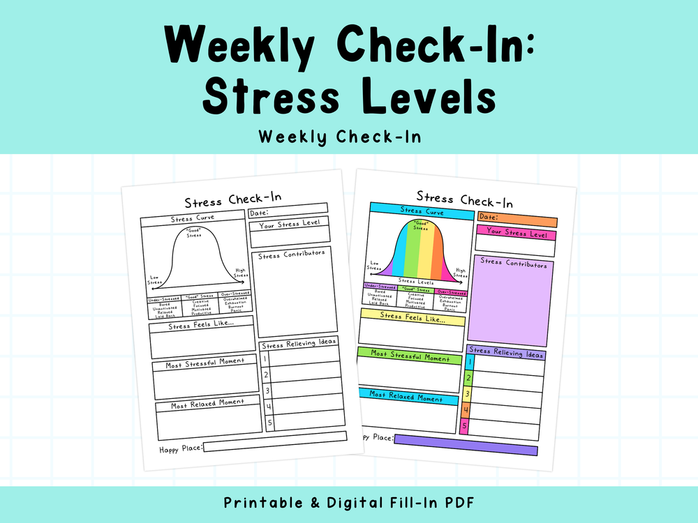 Weekly Stress Level Check-In – SelfLoveRainbow