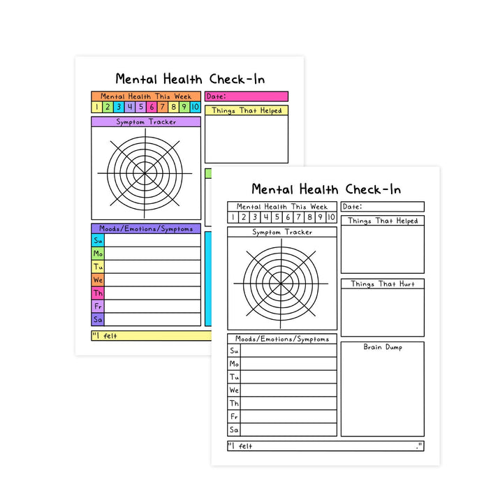 Weekly Mental Health Check-In – SelfLoveRainbow