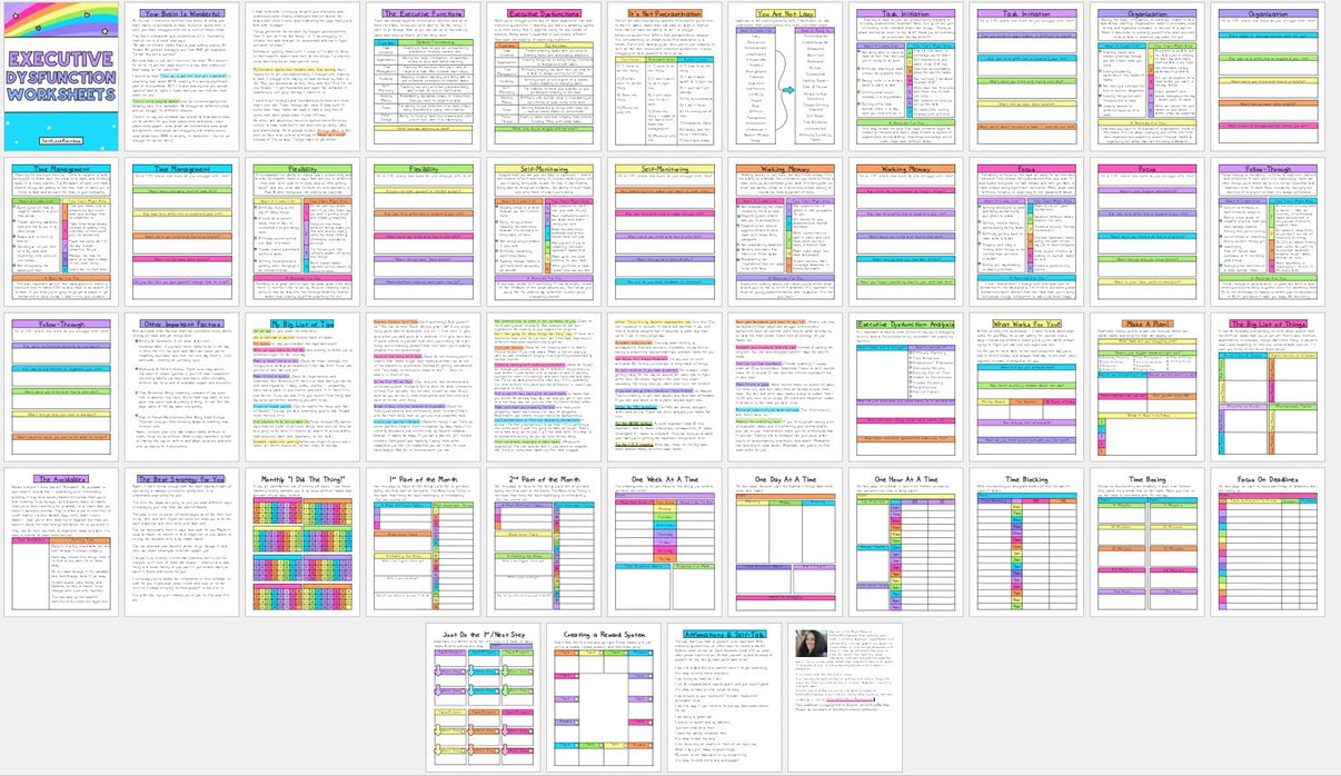 Executive Dysfunction Workbook – SelfLoveRainbow