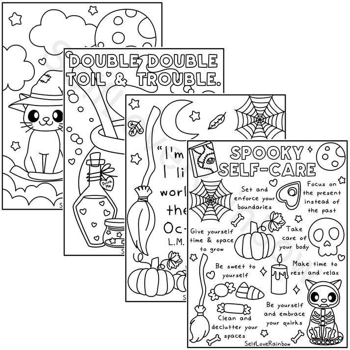 Halloween Coloring Pages – SelfLoveRainbow