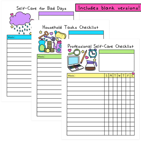 Self-Care Checklists – SelfLoveRainbow