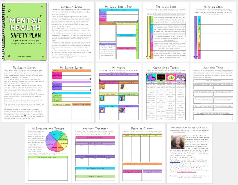 Mental Health Crisis Safety Plan – SelfLoveRainbow