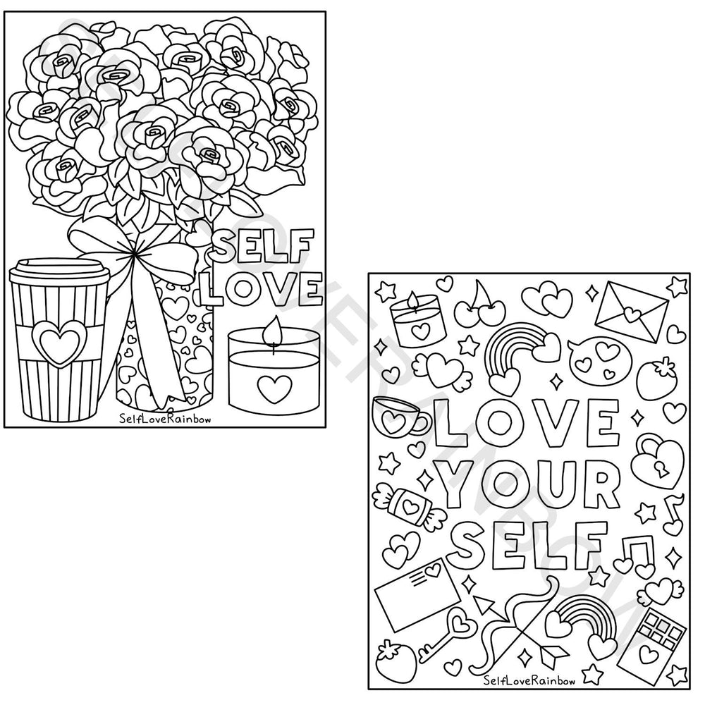 Self-Love Coloring Pages – SelfLoveRainbow
