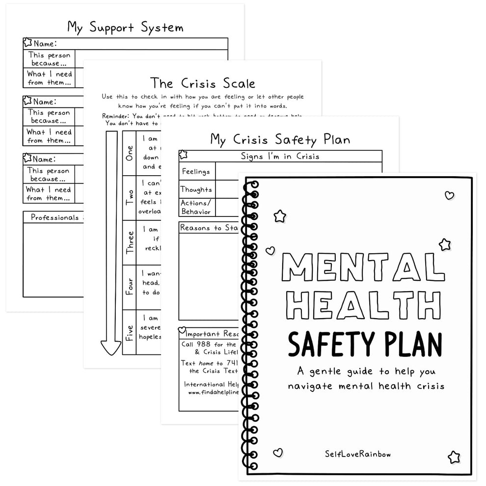 Mental Health Crisis Safety Plan – SelfLoveRainbow