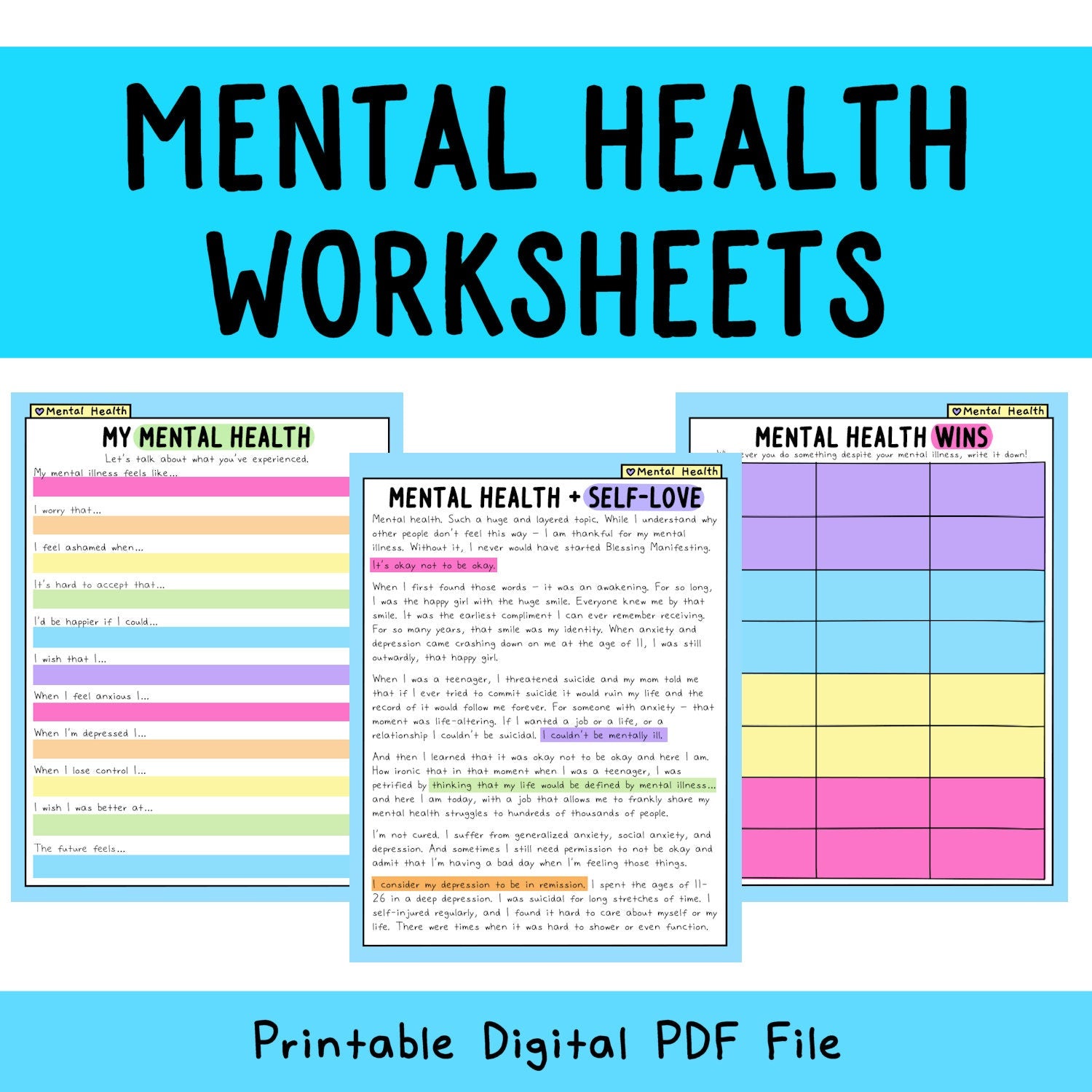 The Beginner's Mental Health Bundle – SelfLoveRainbow