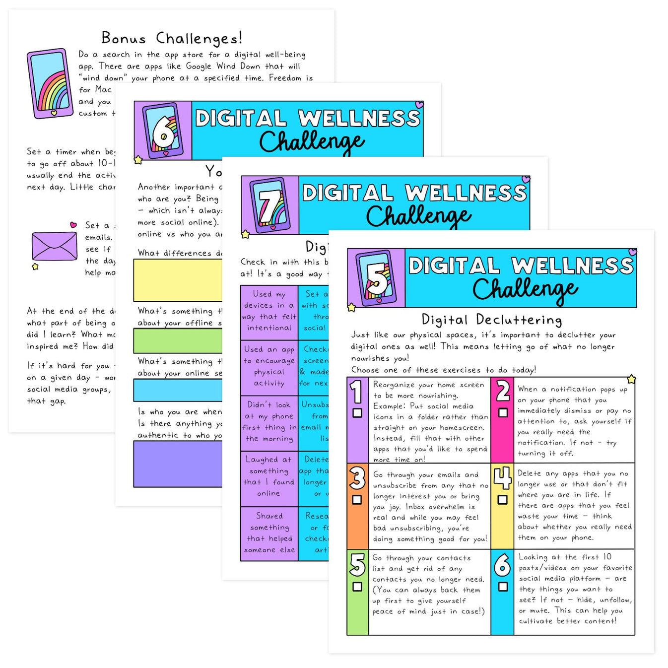 7-Day Digital Wellness Challenge – SelfLoveRainbow