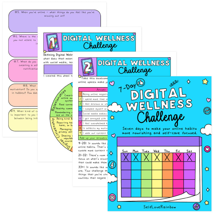 7-Day Digital Wellness Challenge – SelfLoveRainbow