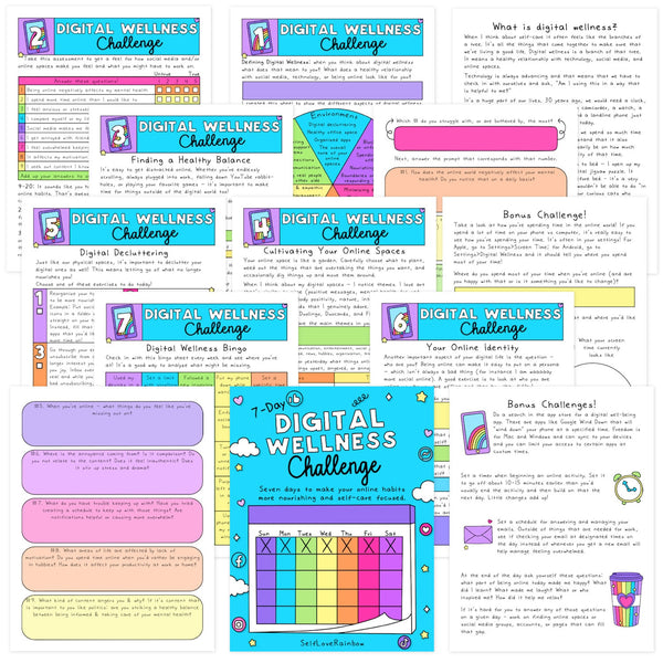 7-Day Digital Wellness Challenge – SelfLoveRainbow