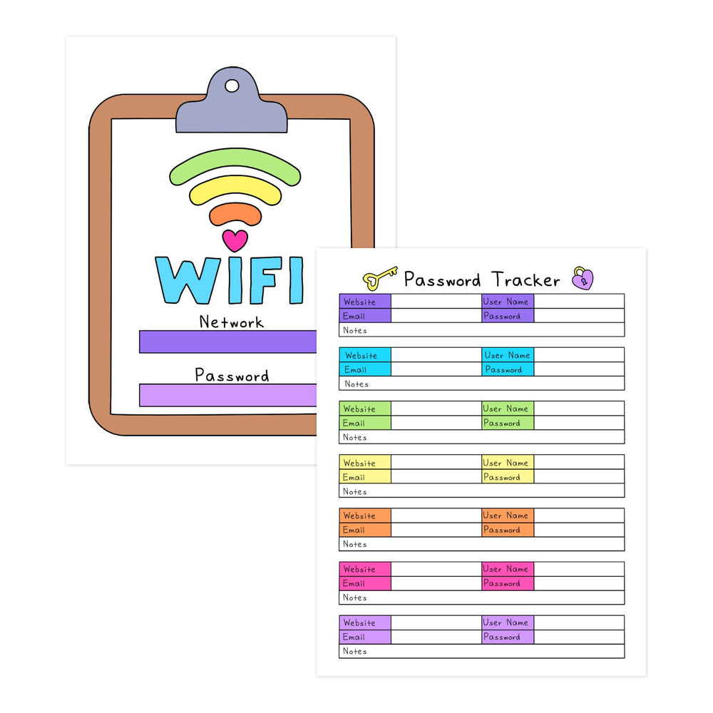 Password Tracker – SelfLoveRainbow
