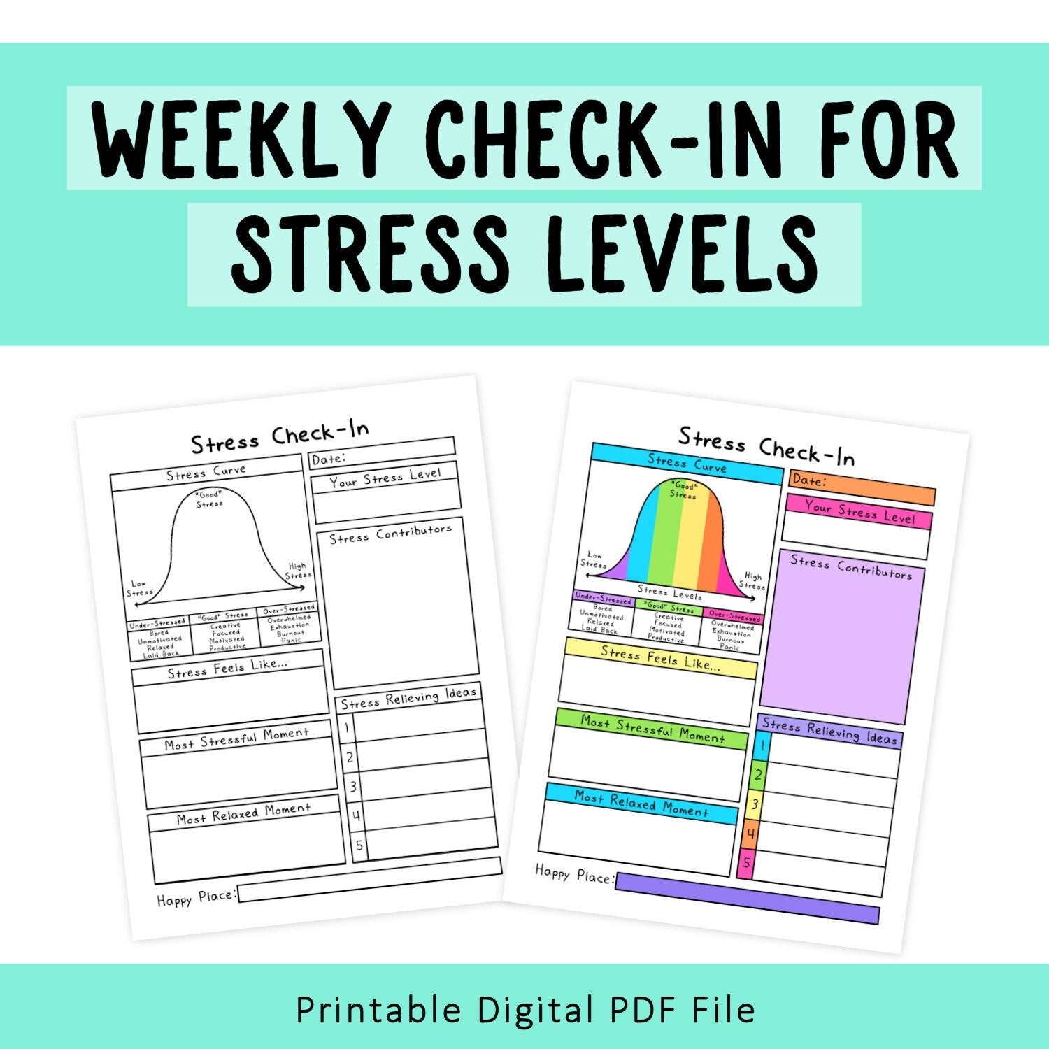 Weekly Stress Level Check-In – SelfLoveRainbow