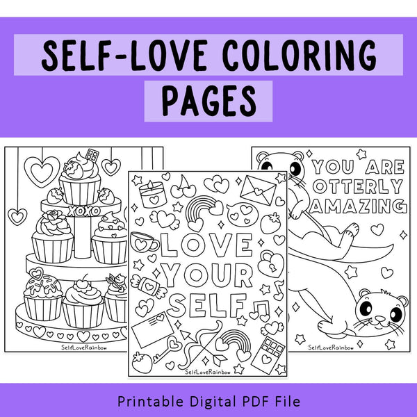Self-Love Coloring Pages – SelfLoveRainbow